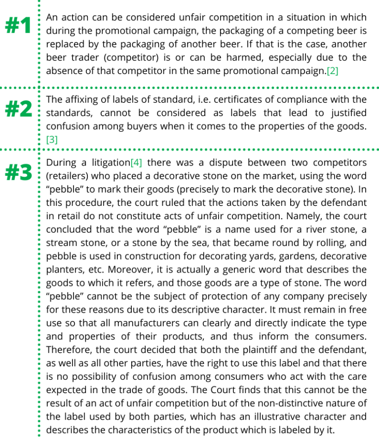Unfair Competition - Zunic Law